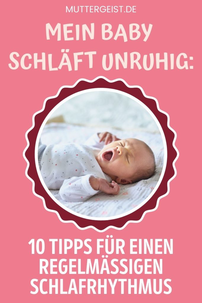 Baby Schlaft Unruhig Walzt Sich Hin Und Her
