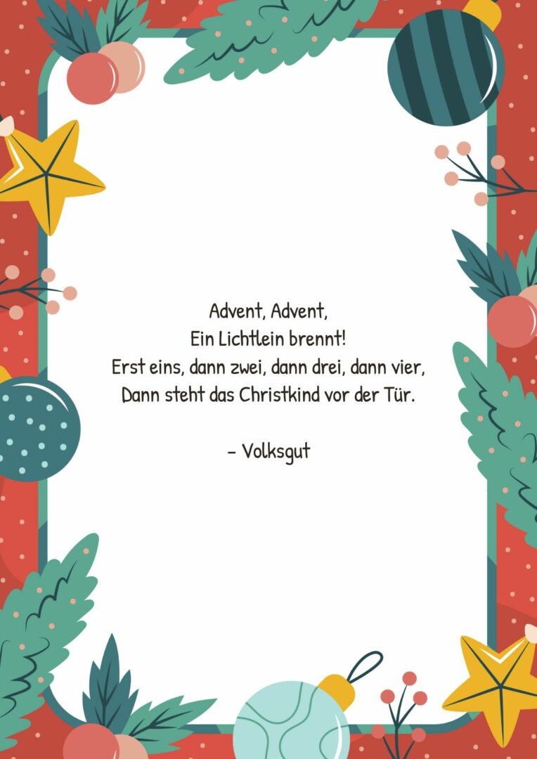 Schöne Weihnachtsgedichte für Kinder zum Vortragen