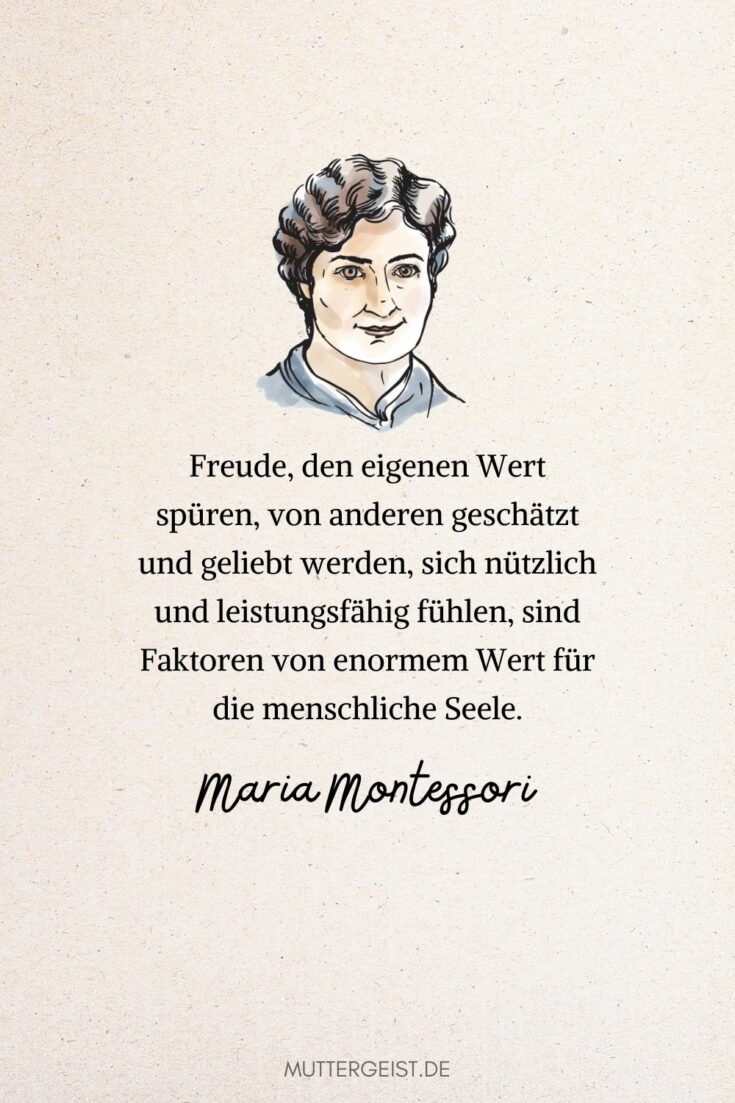 Maria Montessori Zitate und Lebensweisheiten im Interesse des Kindes
