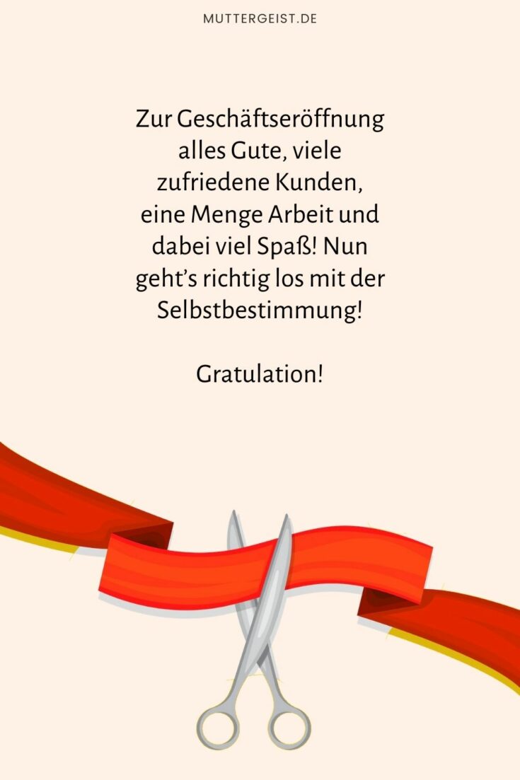 Gluckwunsche Zur Geschaftseroffnung