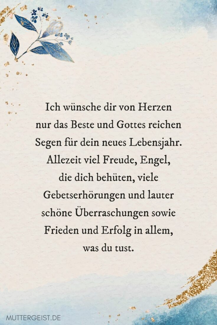 Segenswünsche zum Geburtstag ‒ Mit Worten segnen