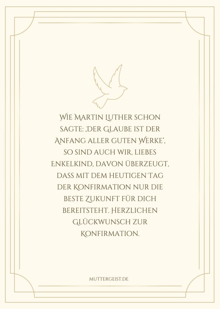 Gluckwunsch Zur Konfirmation Von Eltern