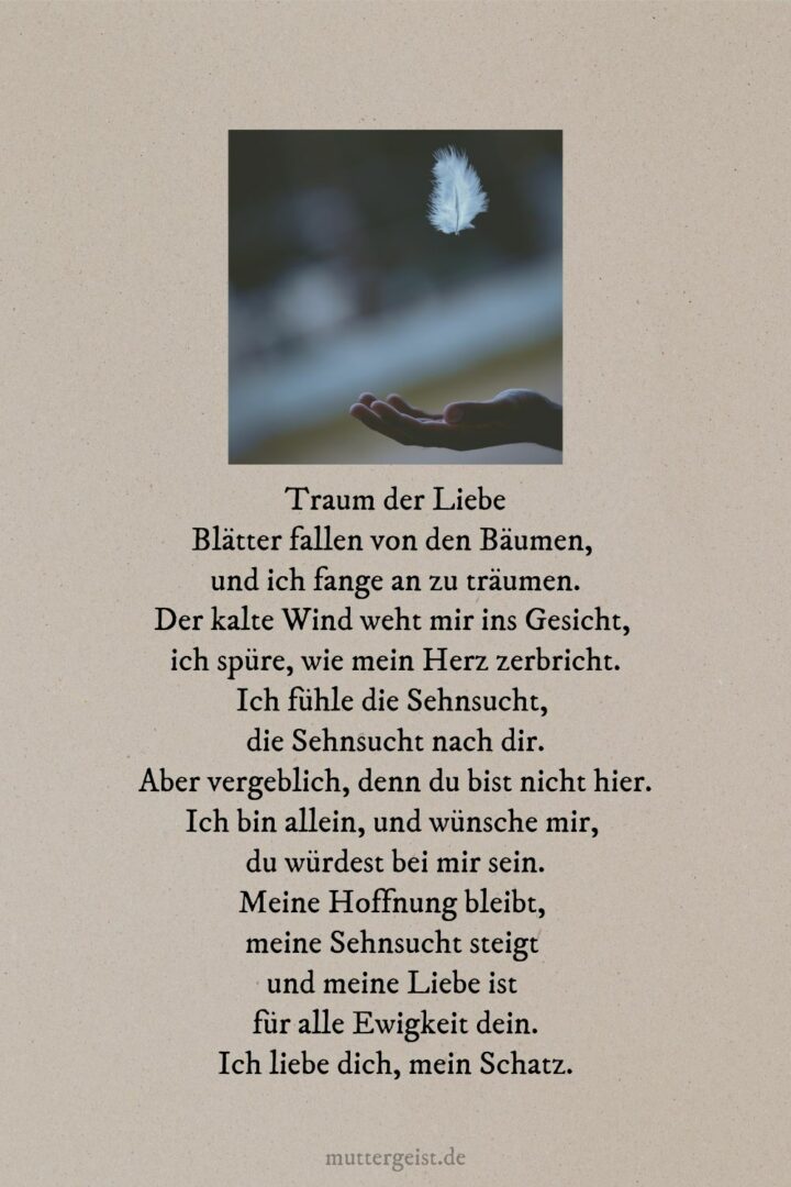 Moderne Liebesgedichte, die unter die Haut gehen