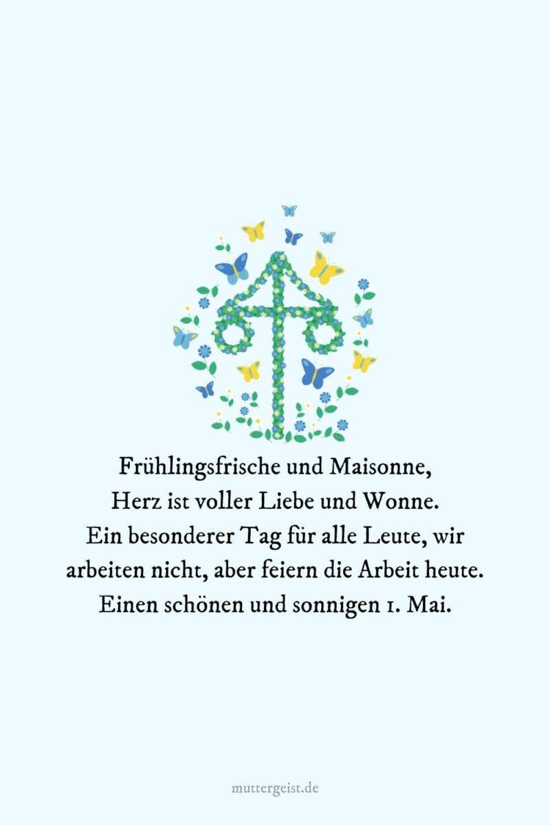 Herzliche Grüße zum 1. Mai für all die harten Arbeiter