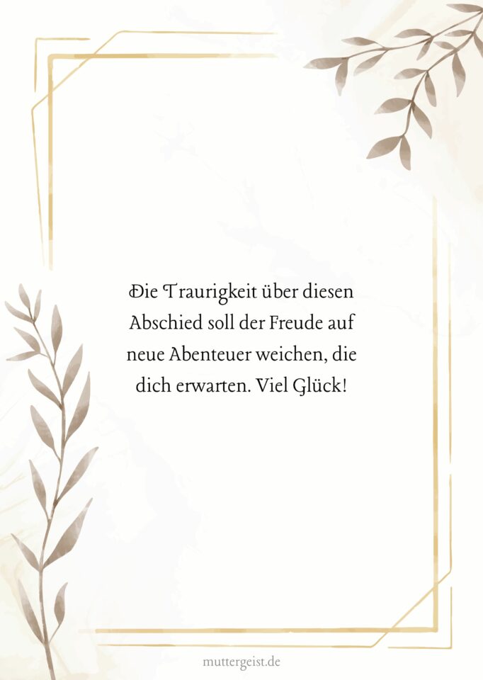 Originelle Wünsche zum Abschied für jede Gelegenheit
