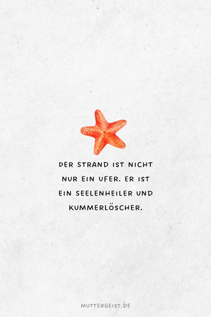 Strand-Sprüche, die die Seele baumeln lassen