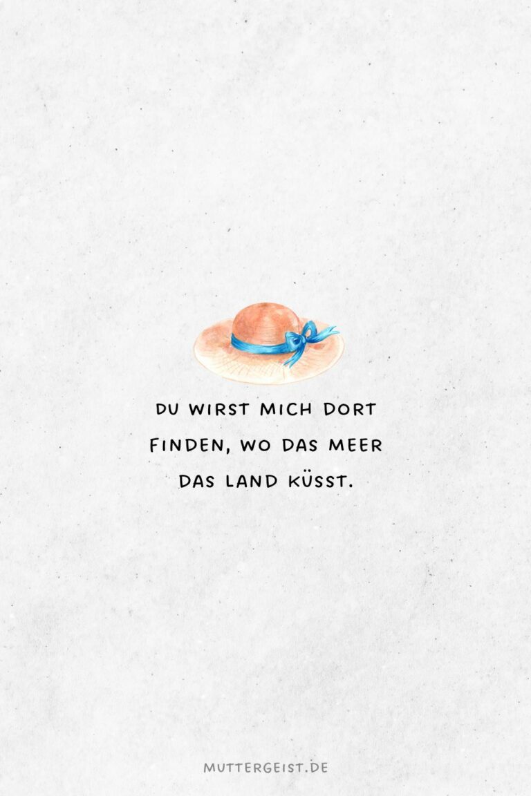 Strand-Sprüche, die die Seele baumeln lassen