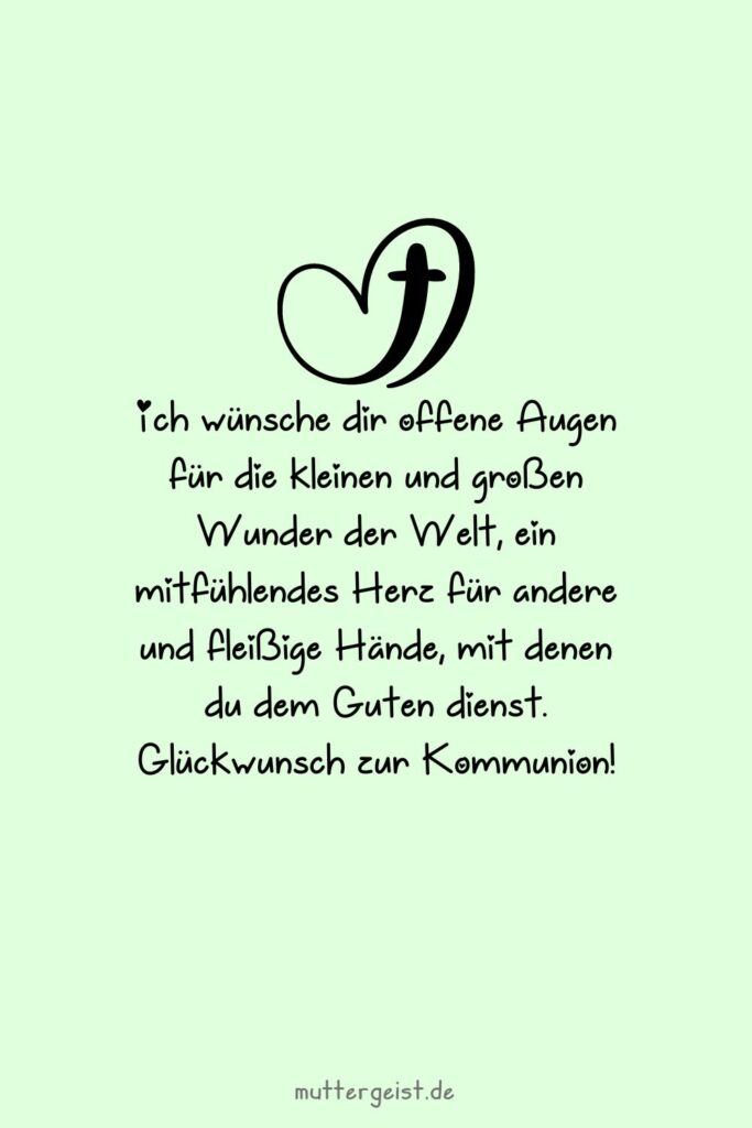Moderne Glückwünsche zur Kommunion für ein zeitgemäßes Gefühl