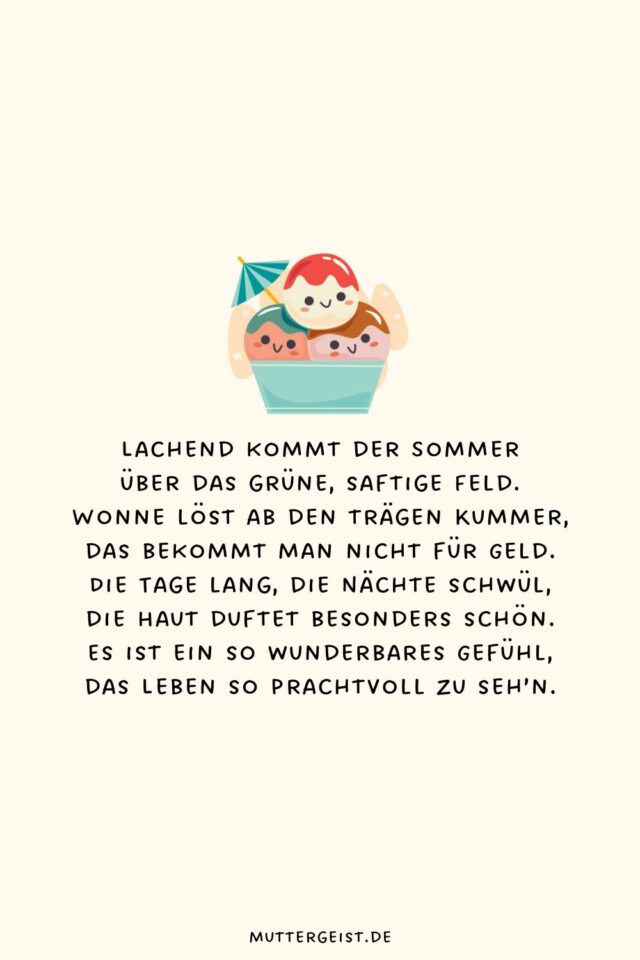 Sommergedichte für eine blühende Fantasie