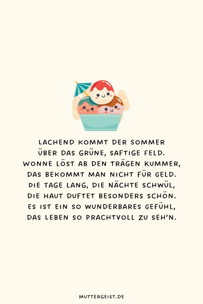 Sommergedichte für eine blühende Fantasie