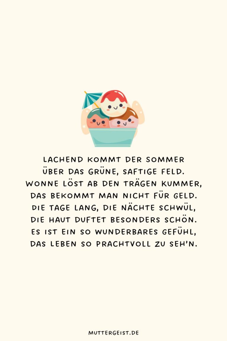 Sommergedichte für eine blühende Fantasie