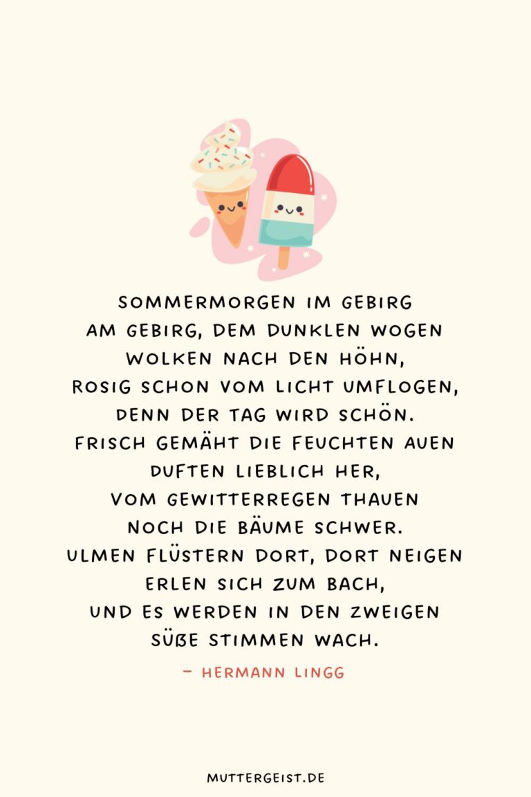 Sommergedichte für eine blühende Fantasie