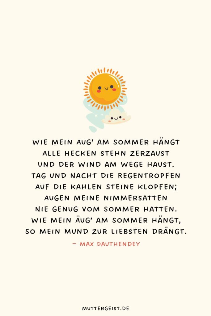 Sommergedichte für eine blühende Fantasie