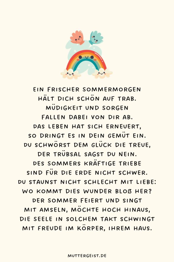 Sommergedichte für eine blühende Fantasie