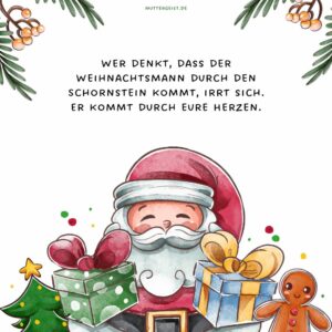 Weihnachtsmann-Sprüche für die liebste rote Nase