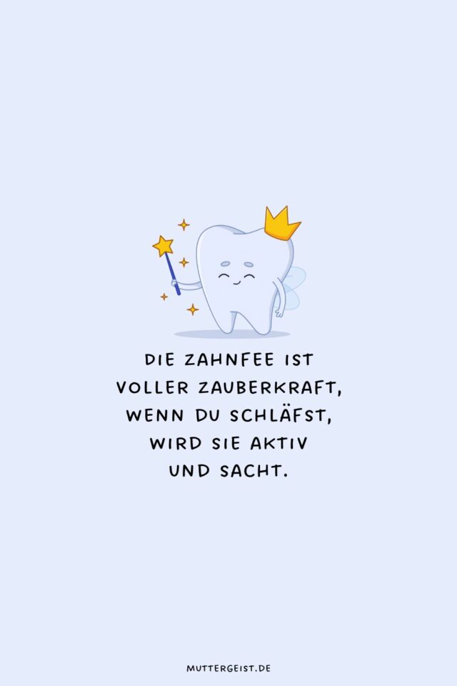Zahnfee Sprüche für den Zahnfeezauber