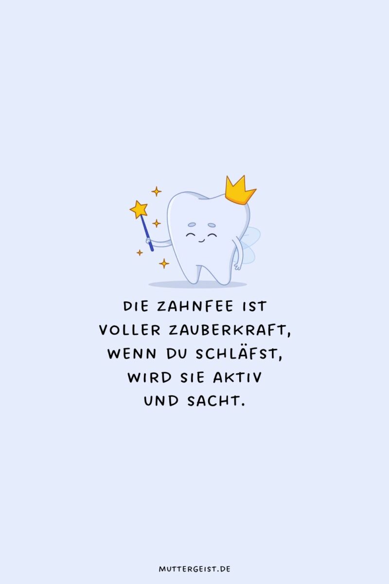 Zahnfee Sprüche für den Zahnfeezauber