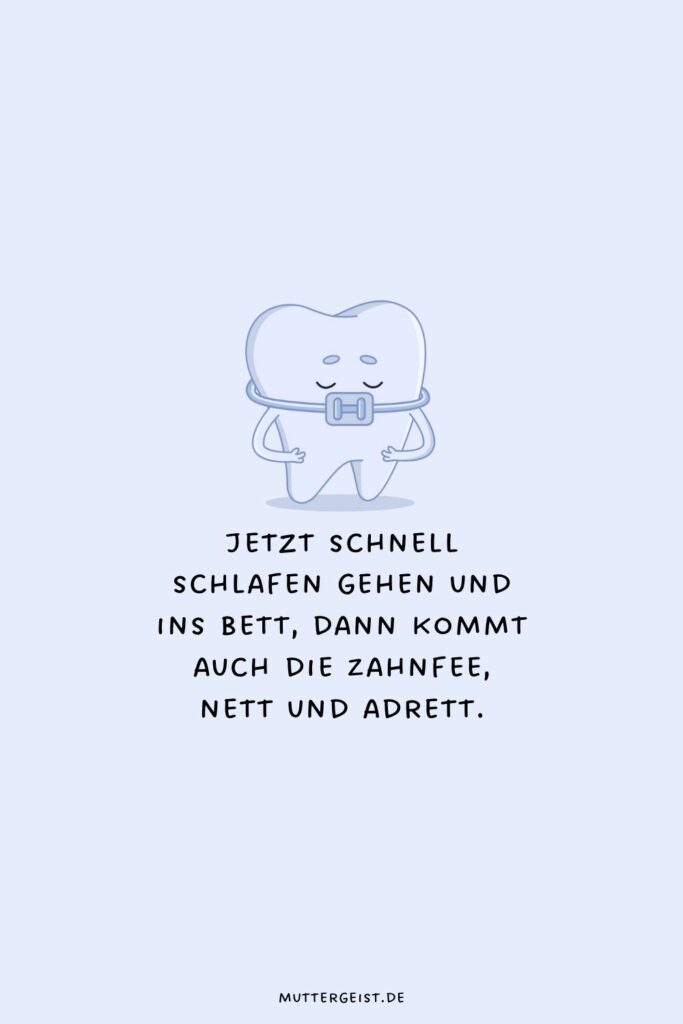 Zahnfee Sprüche für den Zahnfeezauber