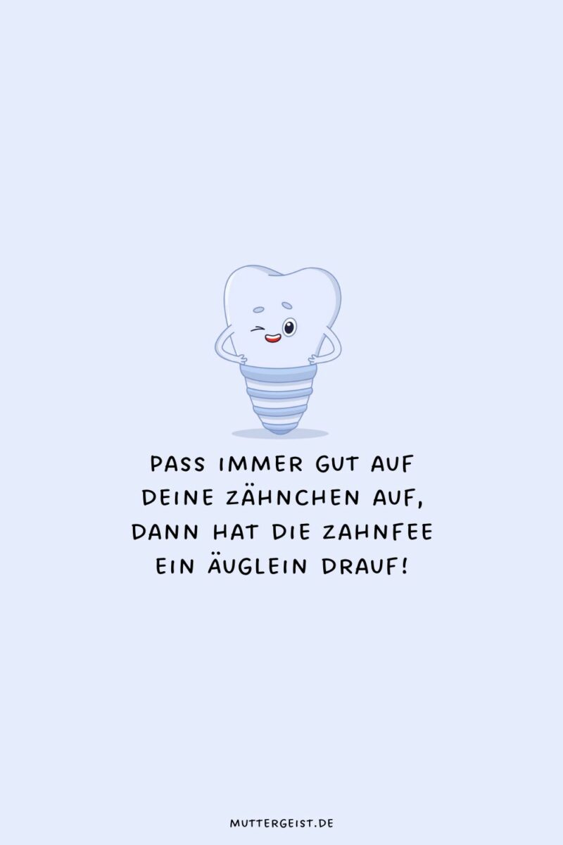 Zahnfee Sprüche für den Zahnfeezauber