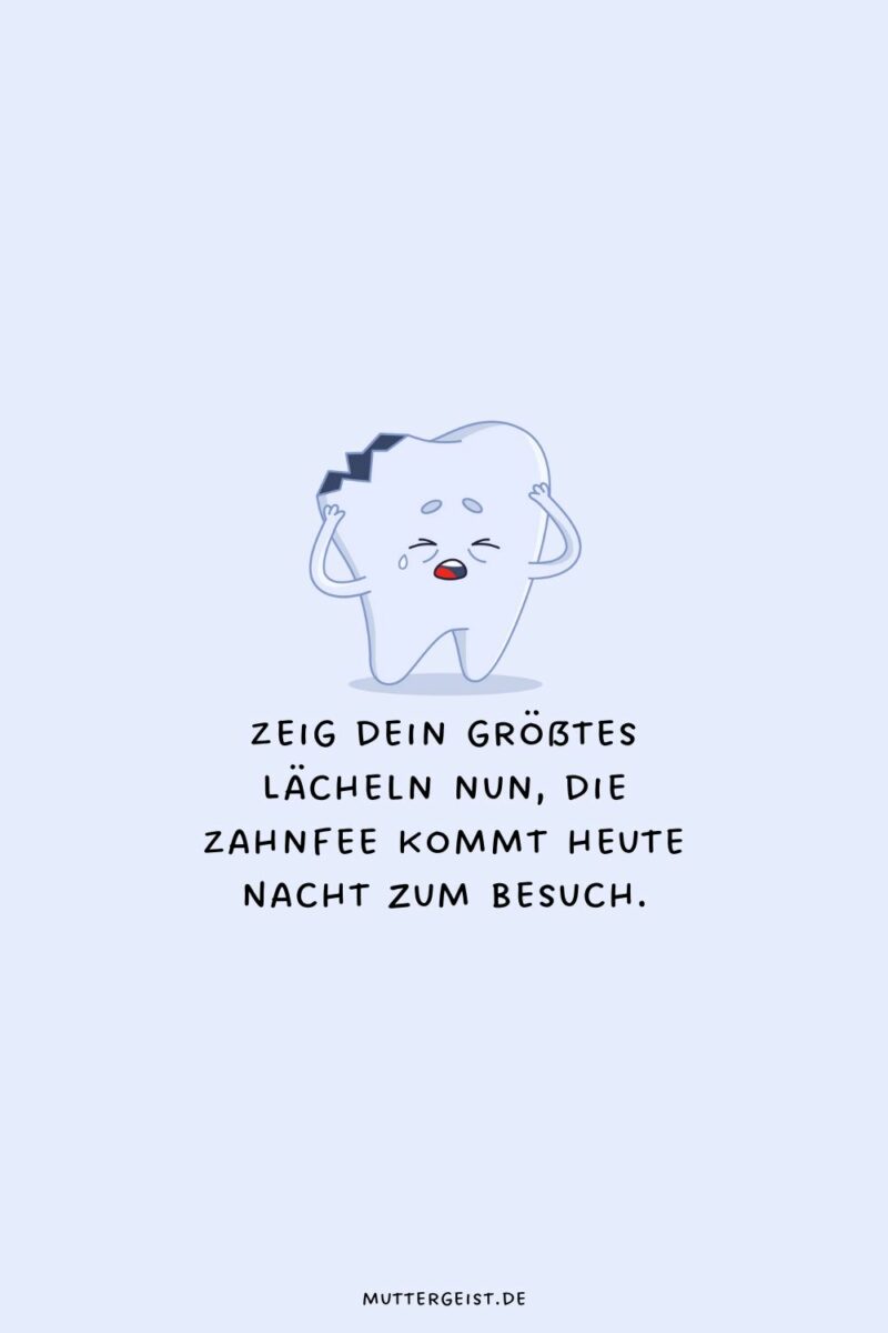Zahnfee Sprüche für den Zahnfeezauber