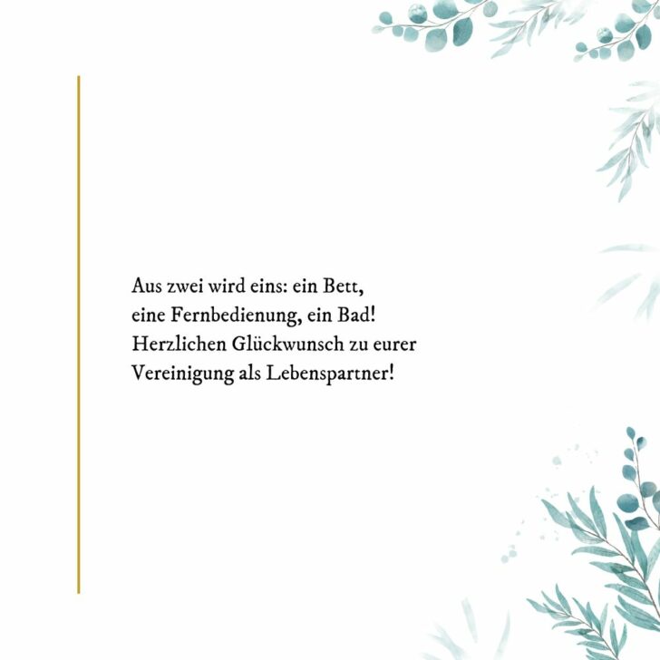 65 Persönliche und originelle Glückwünsche zur Hochzeit