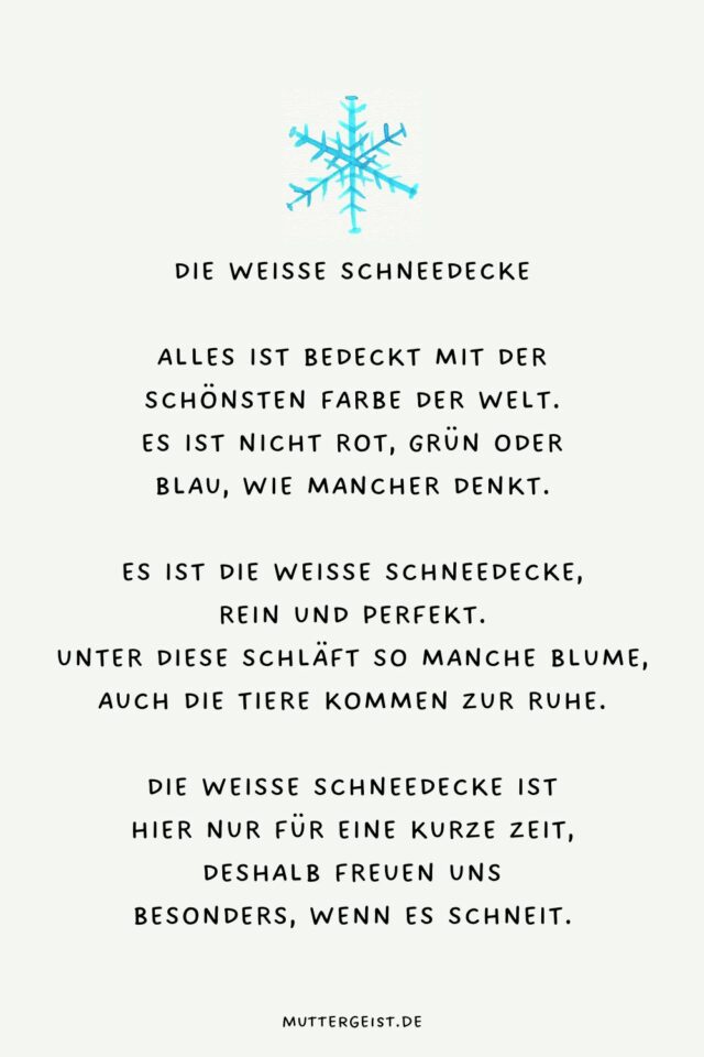 Herzerwärmende Wintergedichte für die eisigen Monate