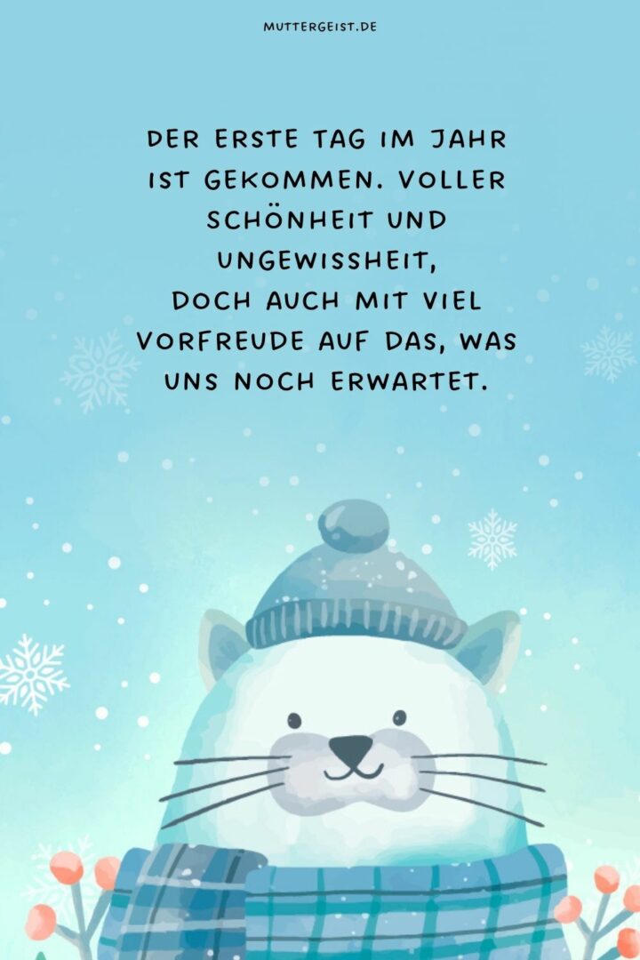 100 schöne Januar-Sprüche für den Einstieg ins neue Jahr