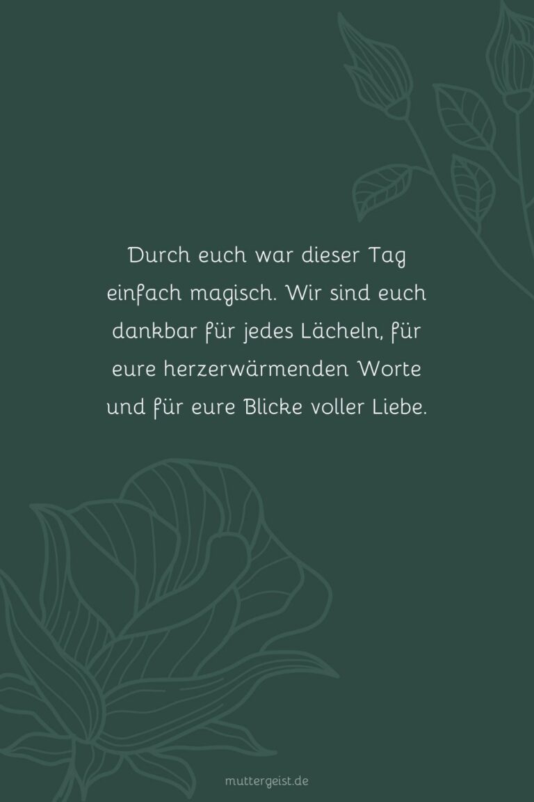 Liebevolle Worte & Texte für eure Danksagung zur Hochzeit