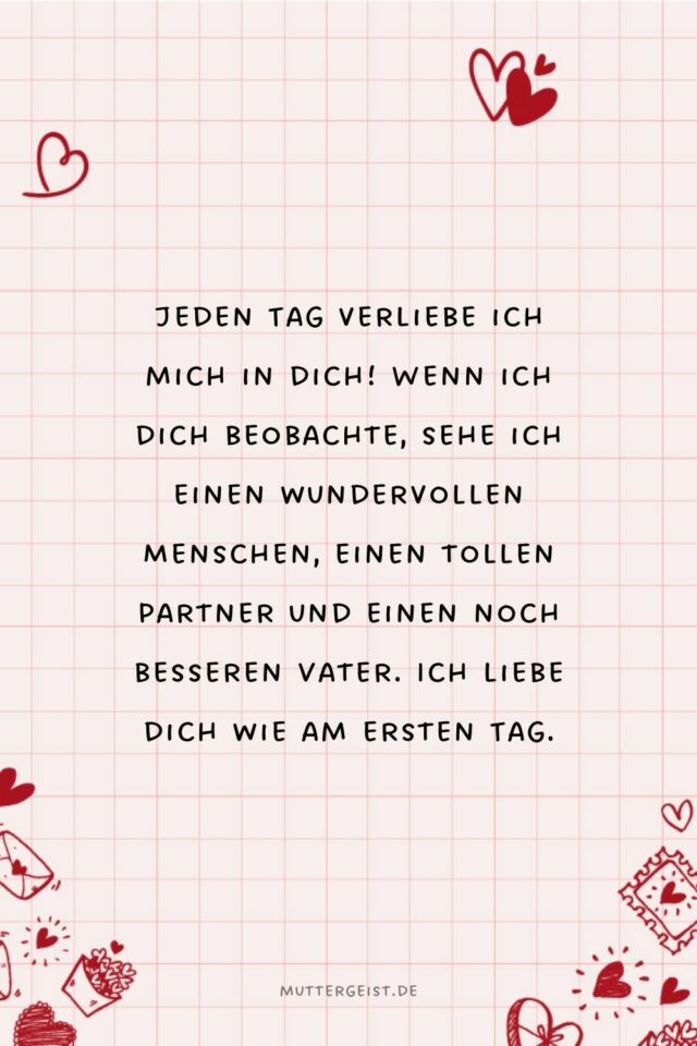 Eine romantische Liebeserklärung an meinen Mann
