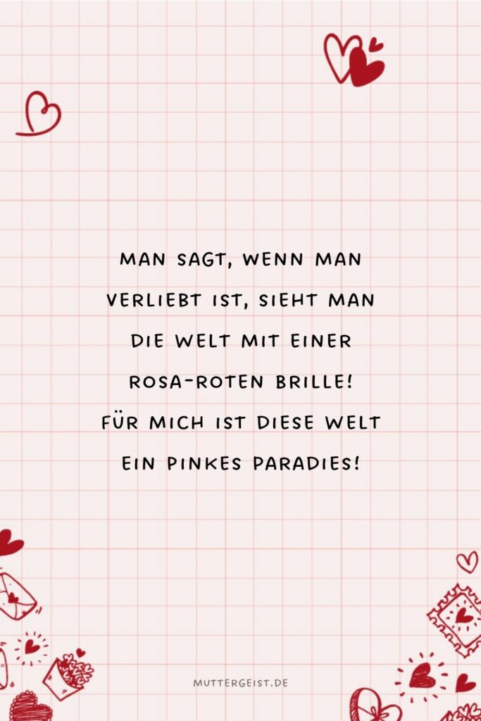 Eine romantische Liebeserklärung an meinen Mann