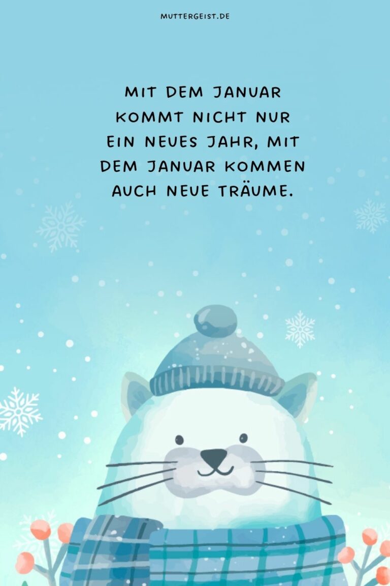 100 schöne Januar-Sprüche für den Einstieg ins neue Jahr