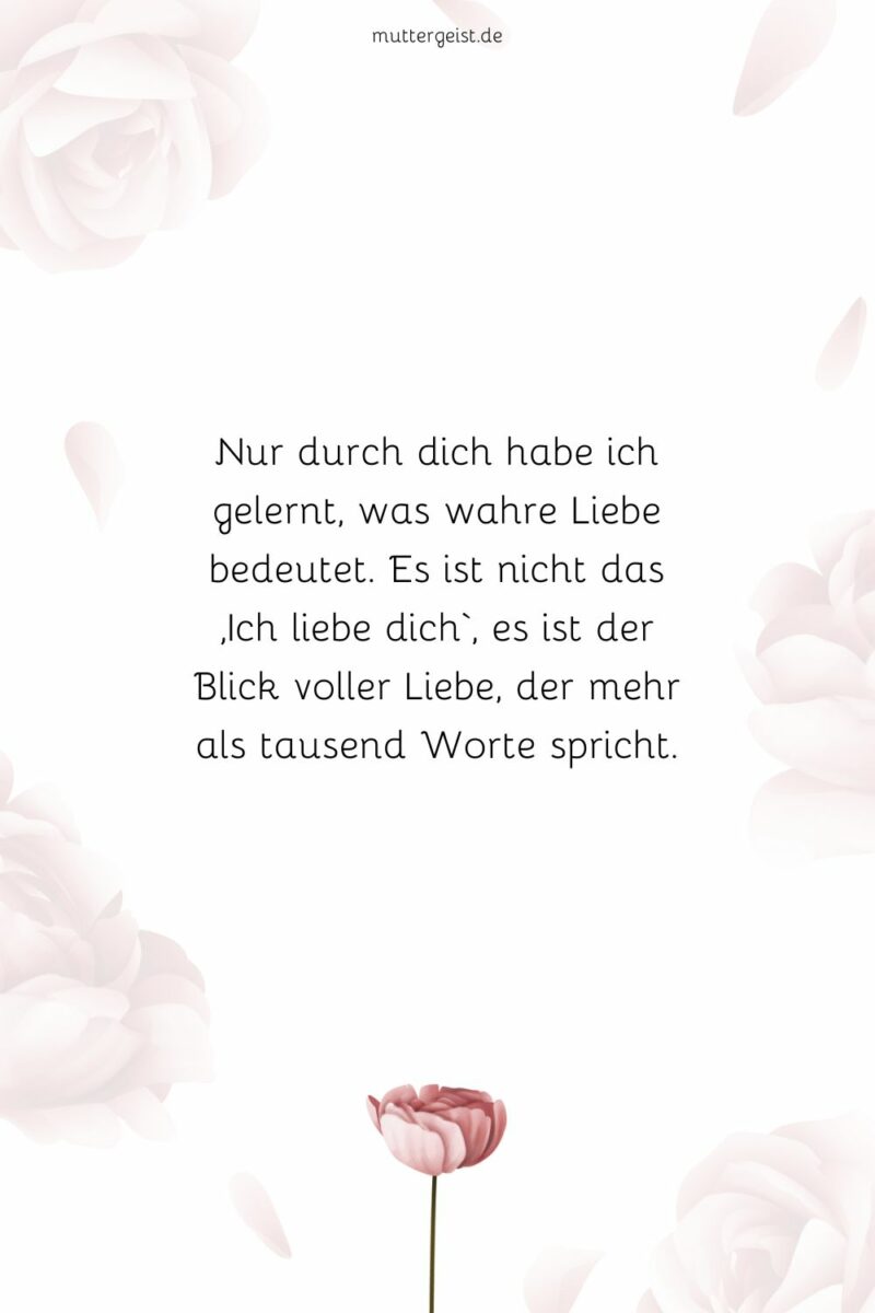 Die schönste Liebeserklärung an meine Frau