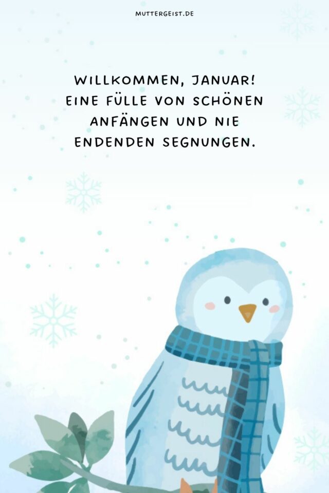 100 schöne Januar-Sprüche für den Einstieg ins neue Jahr