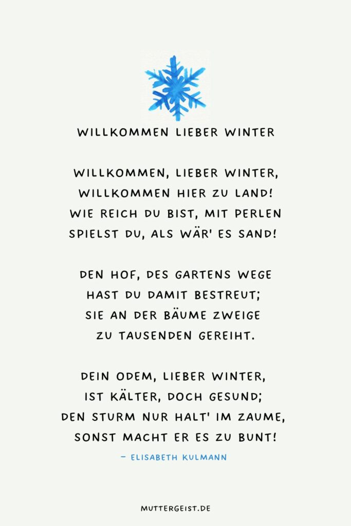 Herzerwärmende Wintergedichte für die eisigen Monate