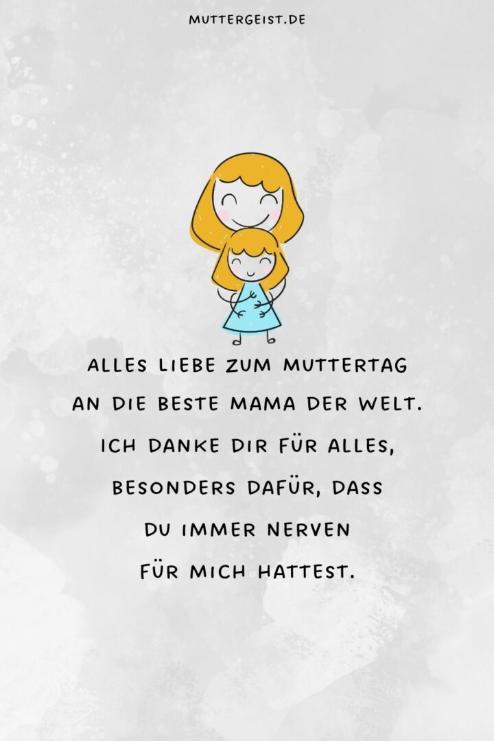 Humorvolle und lustige Muttertagssprüche für jede Mama