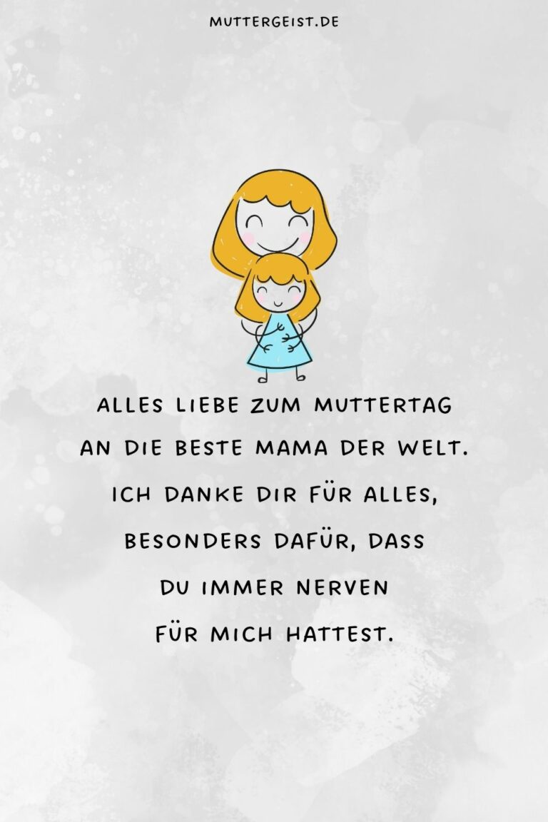 Humorvolle und lustige Muttertagssprüche für jede Mama