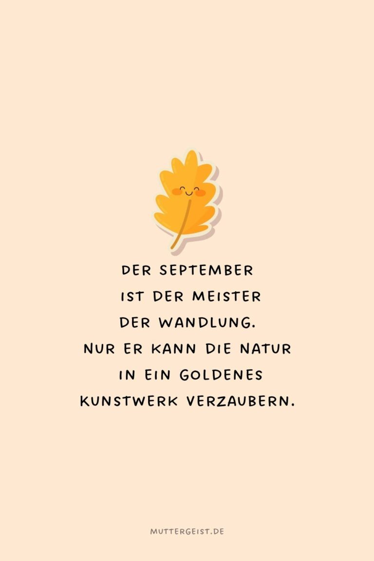 Goldene September-Sprüche für den Herbstanfang