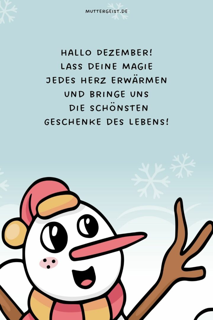 Zauberhafte Dezember-Sprüche für winterliche Stimmung