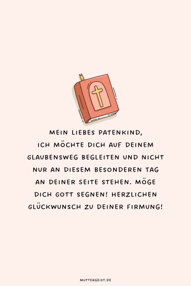Verwunderlich Spruch Zur Firmung Patenkind Fotos