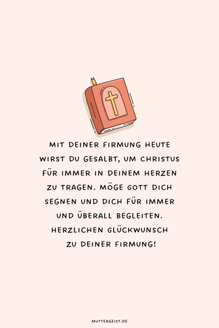 Originelle und himmlische Glückwünsche zur Firmung