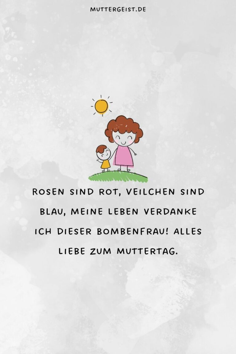 Humorvolle und lustige Muttertagssprüche für jede Mama